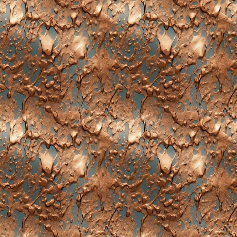 Copper Metal Surface Seamless Pattern. Copper Texture Background ...