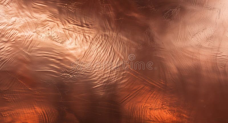 Copper Metal Texture Background with Brushed Finish and Warm Glow ...