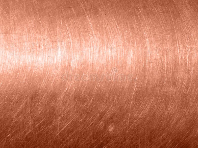 Copper Metal Texture with Circular Scratches. Stock Photo - Image of ...