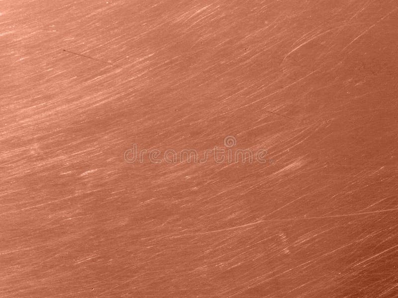 Copper Metal Texture with Circular Scratches. Stock Image - Image of ...