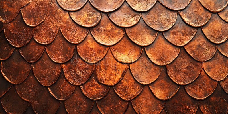 Copper Metal Texture of Dragon Scales, with Intricate, Organic Patterns ...