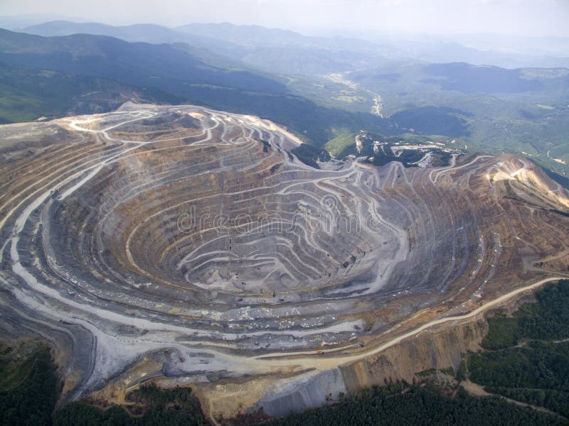 Copper Mine stock image. Image of acidic, concentric - 155108635