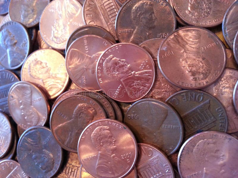 Copper money stock photo. Image of collecting, denver - 51424310