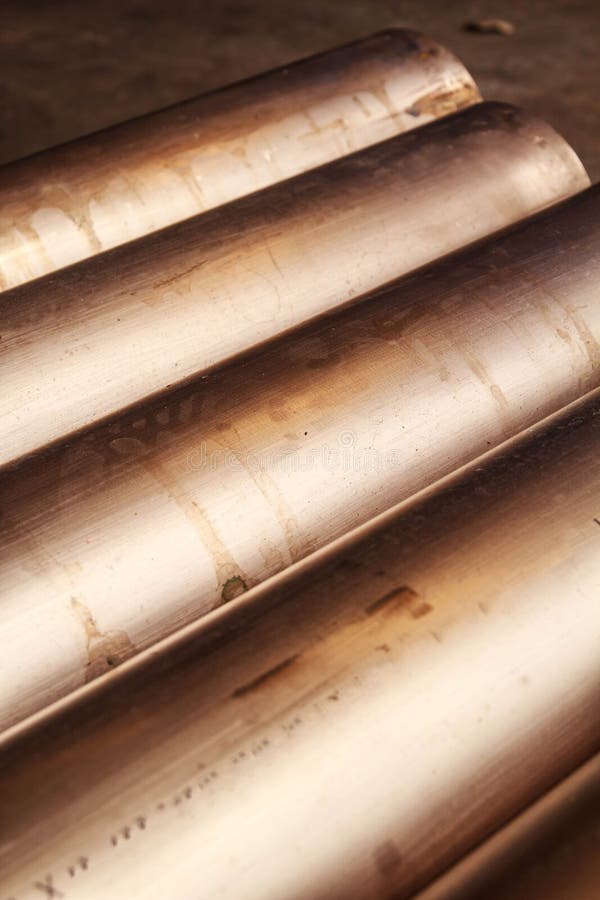 Copper nickel alloy pipe stock image. Image of pipes - 43270309