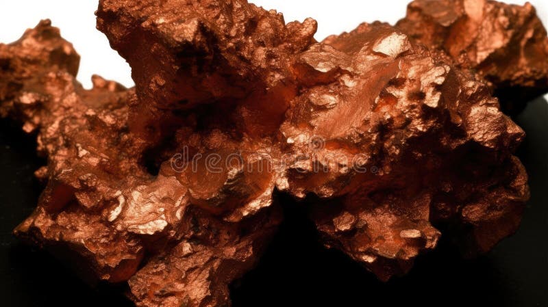 Copper Ore Background with 16:9 Aspect Ratio Stock Illustration ...