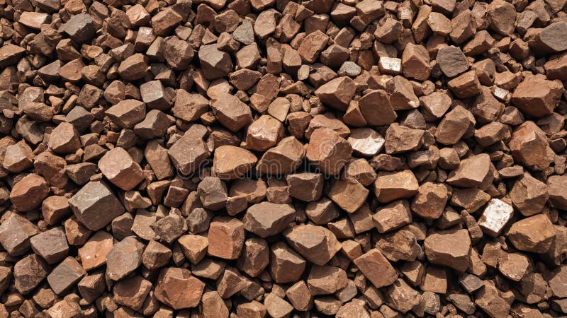Copper Ore Heap Industrial Mining Concept in Earthy Tones Stock ...