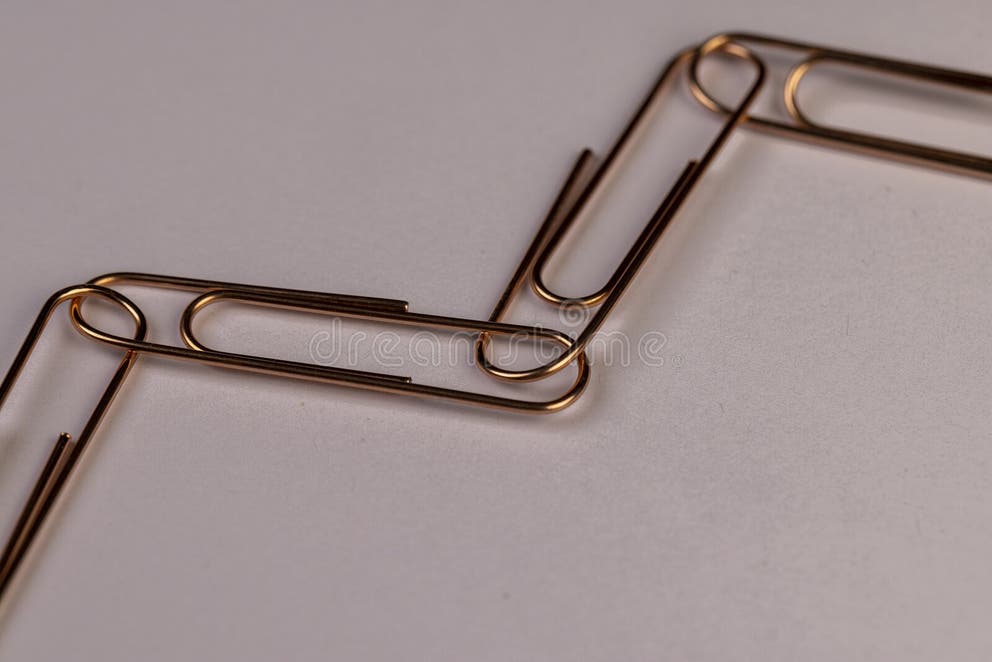 Copper Paper Clips Made of Metal for the Systematization of Documents ...