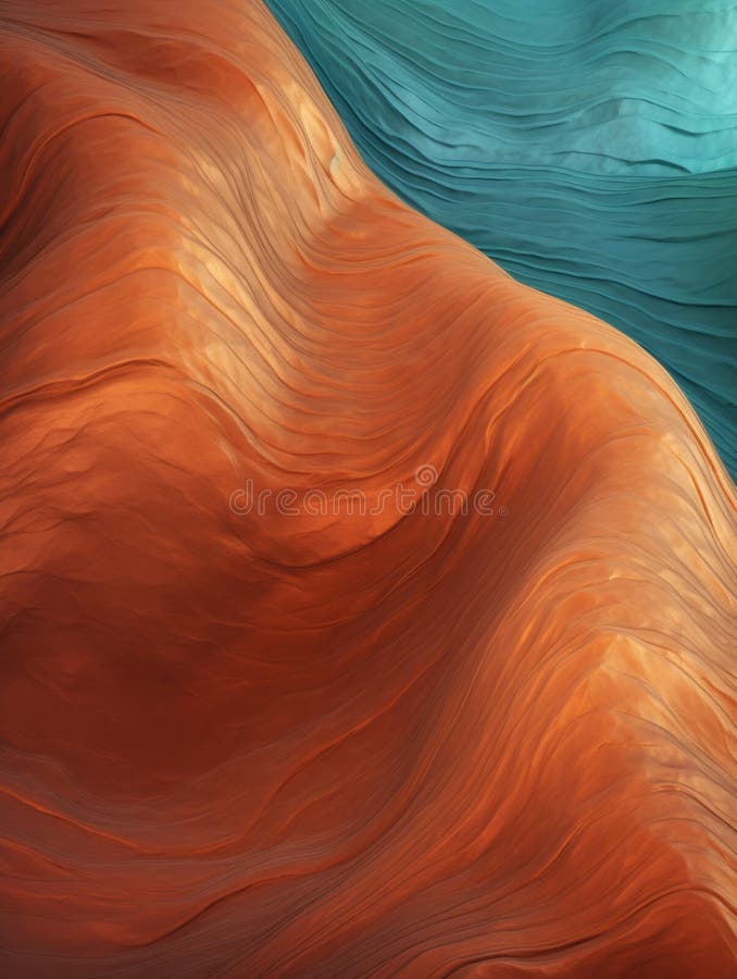 Copper Patina Creative Abstract Texture Wallpaper. Stock Illustration ...