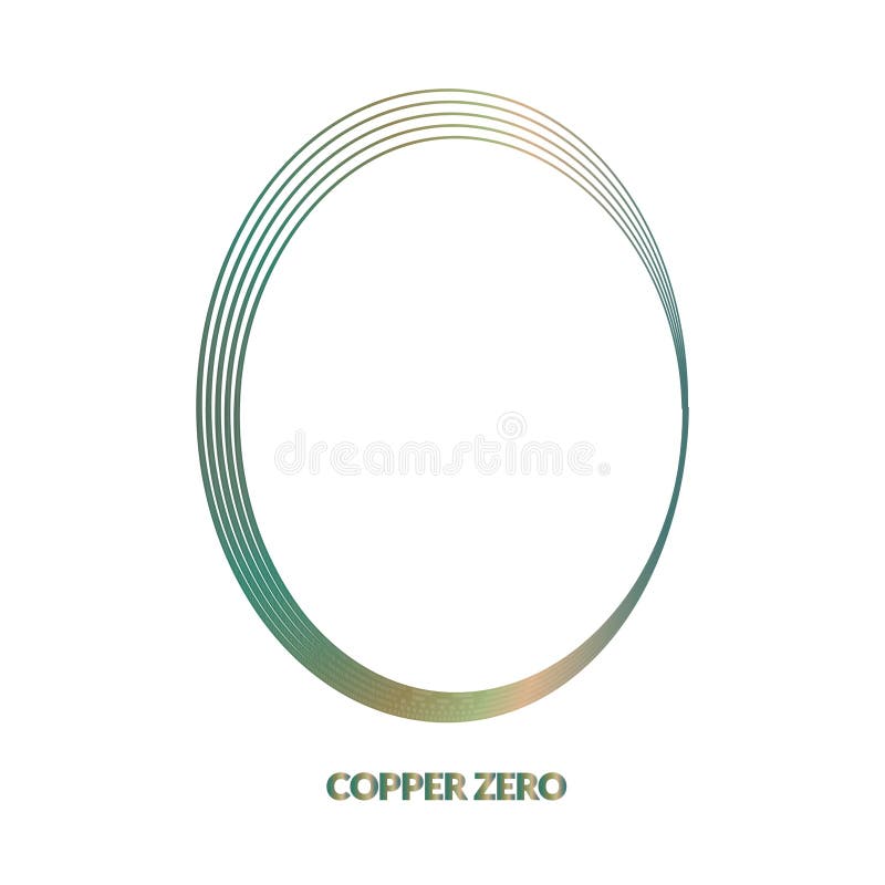 Copper Patina O Logo Design Stock Vector - Illustration of brand ...