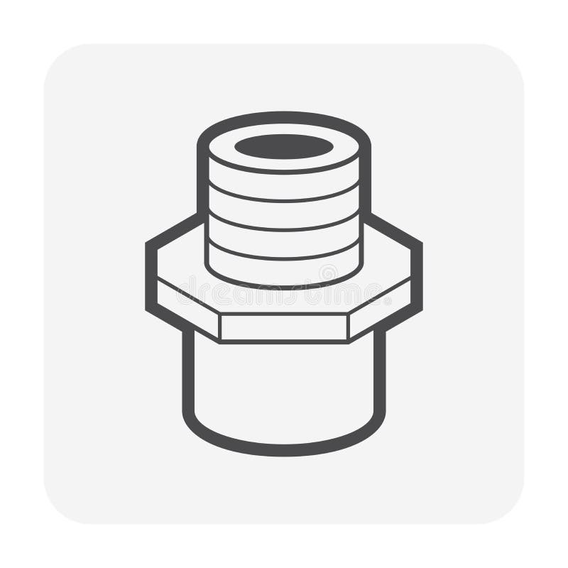 Copper pipe icon stock vector. Illustration of hvac - 184728899