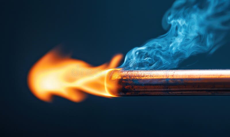 Copper Pipe Heat stock photo. Image of heat, fire, steam - 367819646