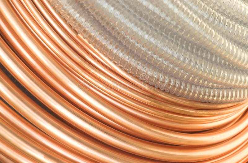 Copper Pipes stock image. Image of metal, coils, copper - 4086341