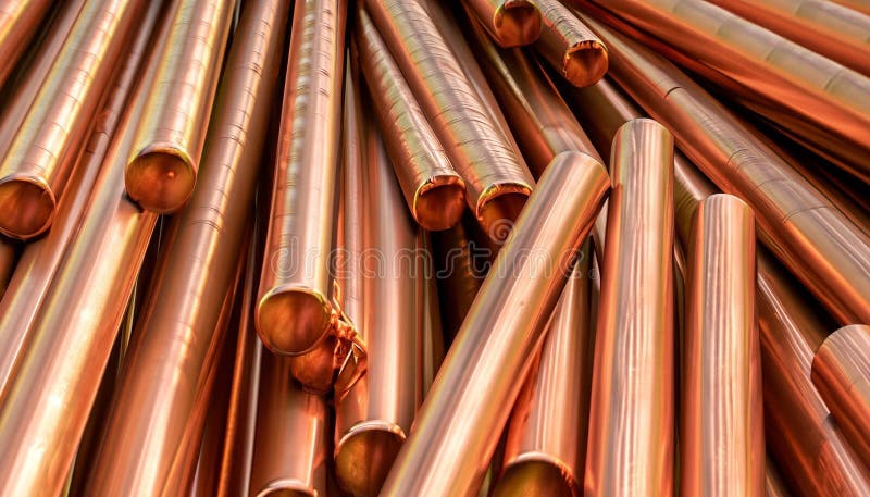 Copper pipes stock illustration. Illustration of musician - 303511118