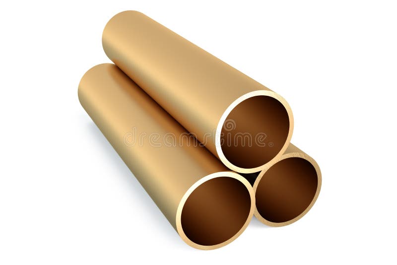 Copper pipes stock illustration. Illustration of copper - 64136536