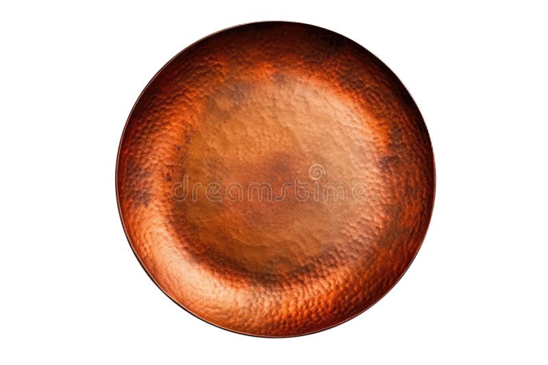 Copper Plate with Hammered Surface and Warm Reddishbrown Hues Stock ...