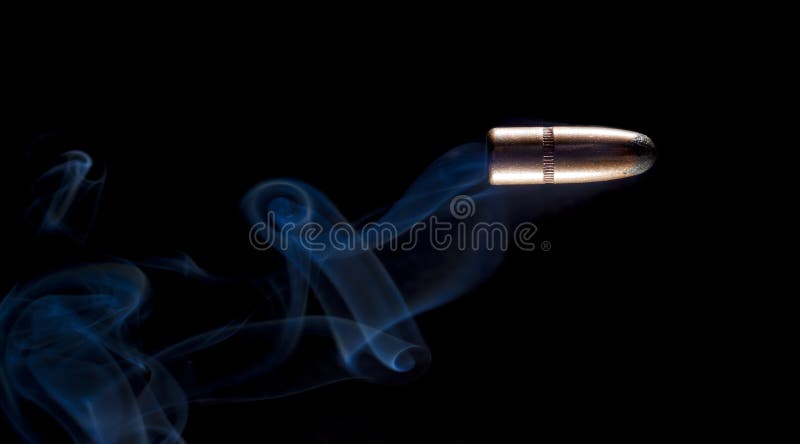Bullet and smoke stock image. Image of projectile, bullet - 102621399