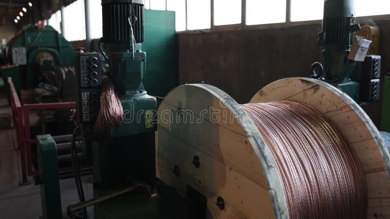 Wire Manufacturing, Blast Furnace, Copper Fabrication Stock Video ...