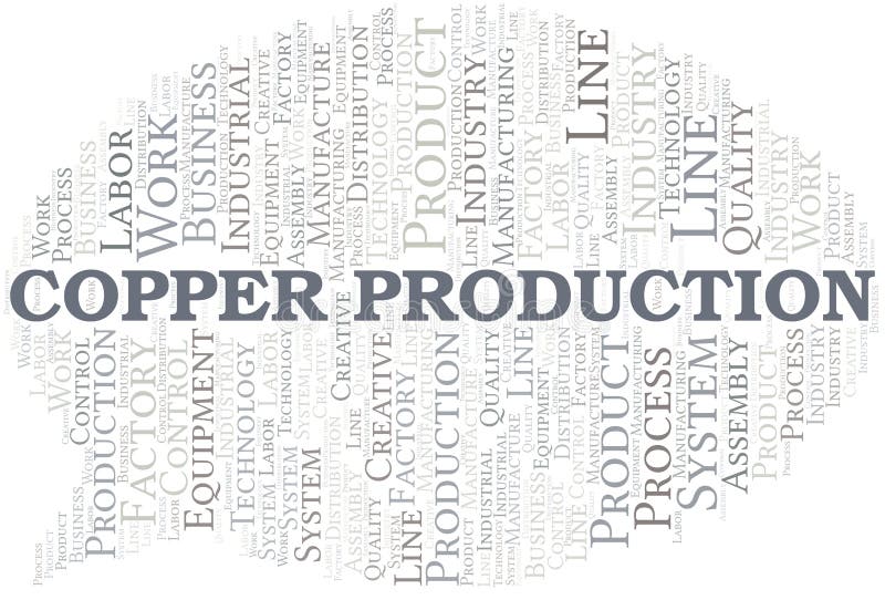 Word Copper on White stock illustration. Illustration of material - 6167563