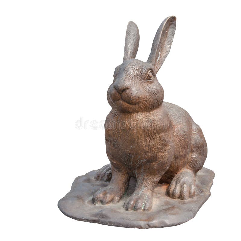 Copper rabbit stock photo. Image of decoration, light - 30286480