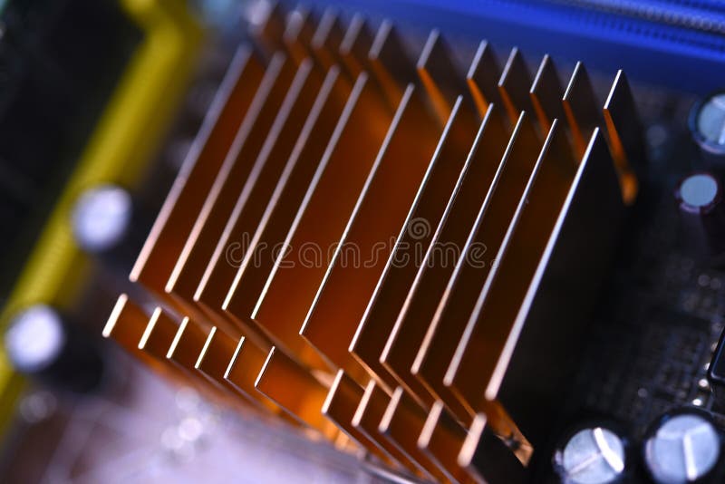 A Copper Radiator for Cooling the Chip on the Computer Board. Radio ...