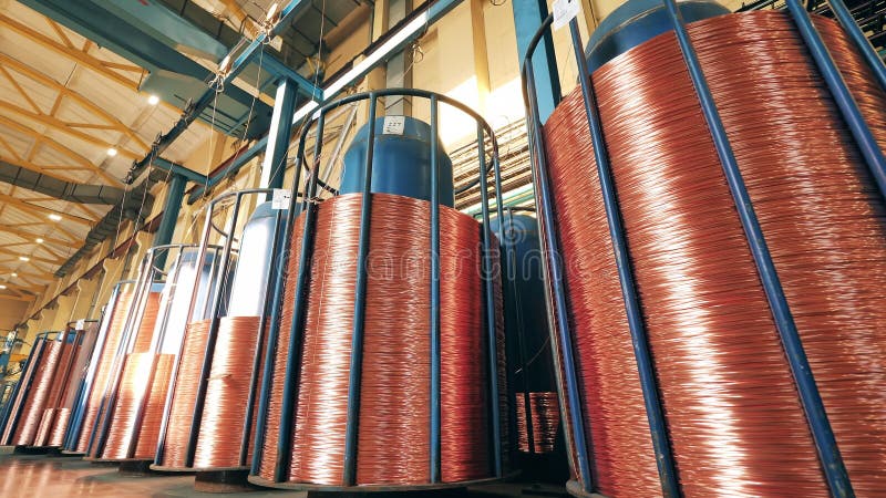 Copper Raw Material Stacked into Columns Stock Footage - Video of ...