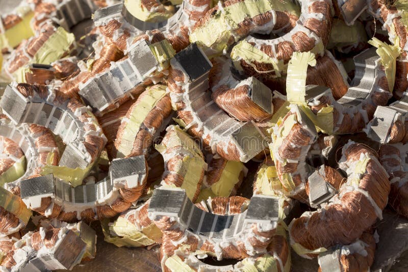 Copper recycling reused. stock image. Image of wire, copper - 47918759