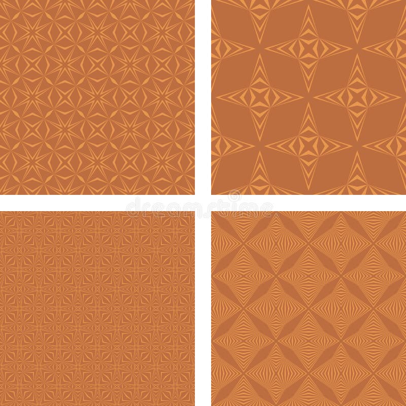 Copper Seamless Pattern Set Stock Vector - Illustration of pattern ...