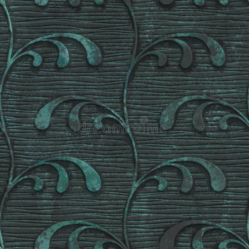 Copper Seamless Texture with Geometric Pattern on a Oxide Metallic ...