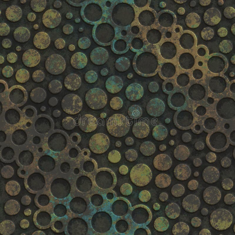 Copper Seamless Texture with Geometric Pattern on a Oxide Metallic ...