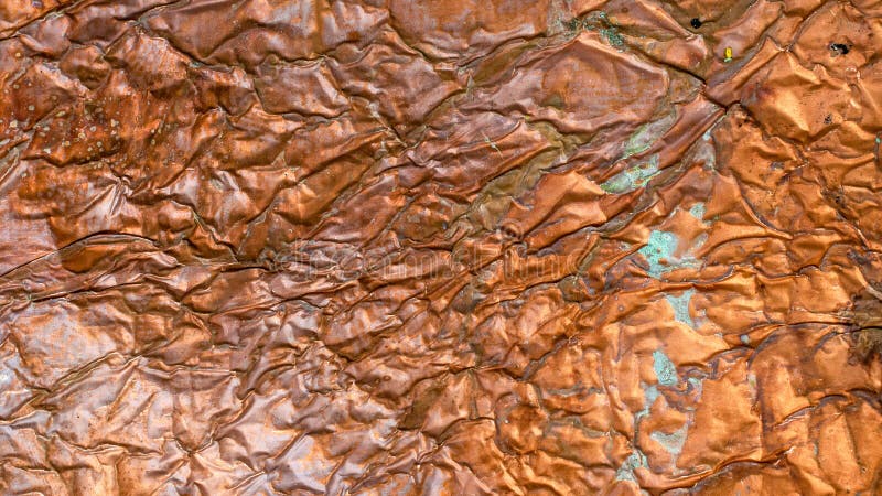 Copper Sheet with Colorful. Background or Textura Patterns Stock Photo ...