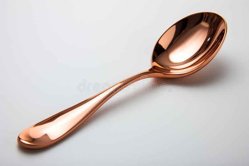 Copper Spoon stock illustration. Illustration of gold - 308784455