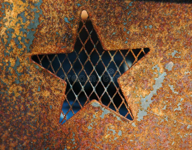 Copper Star stock image. Image of celebrate, rusted, holiday - 21646761