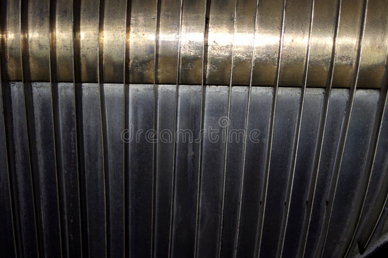 Copper and Steel Metal Lines Close Up Stock Image - Image of strength ...