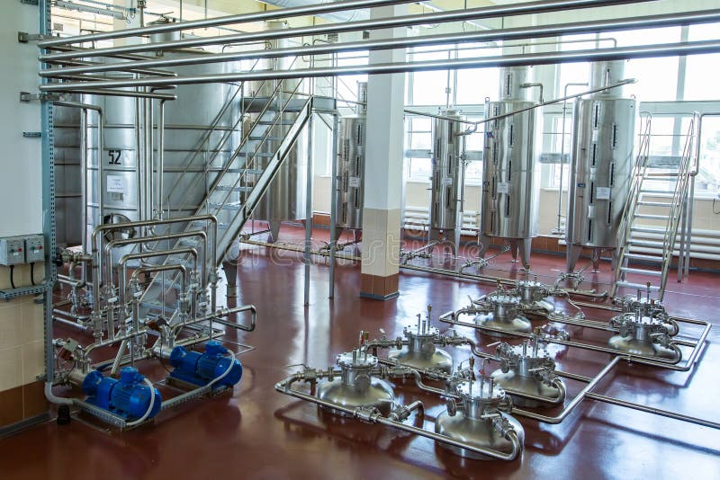 Copper Still Alembic Inside Distillery To Distill Grapes and Produce ...