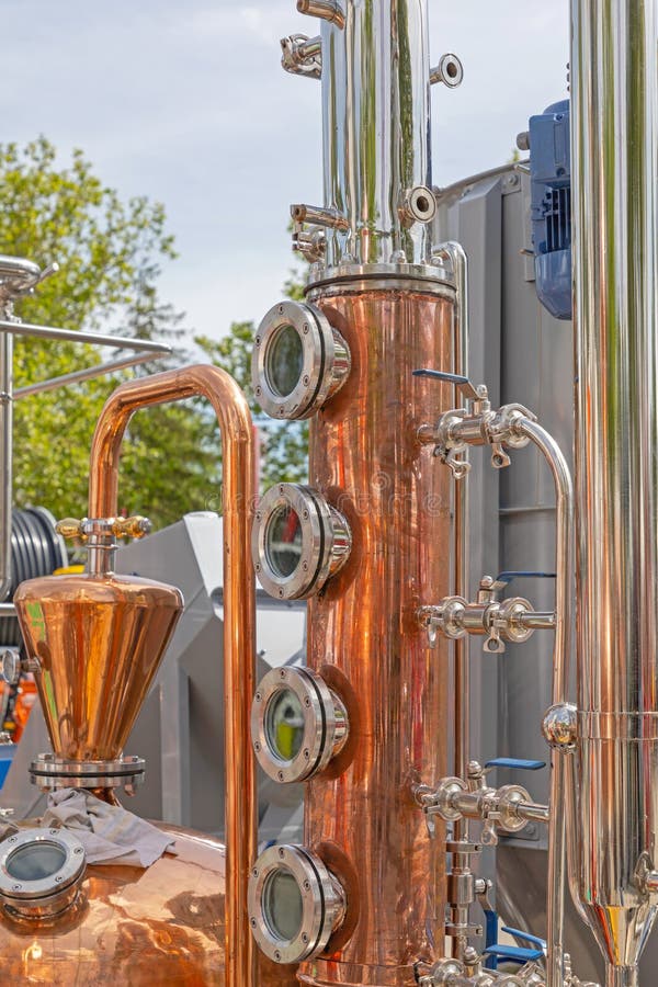 Copper Still Brewery Distillery Stock Image - Image of metal, large: 367798995