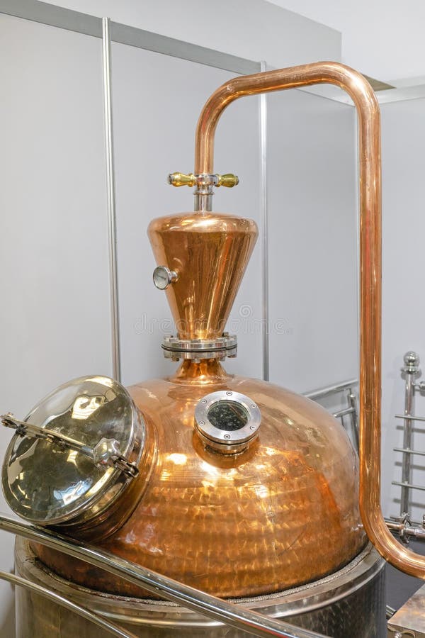 Copper Still stock image. Image of distillate, alcoholic - 201184935
