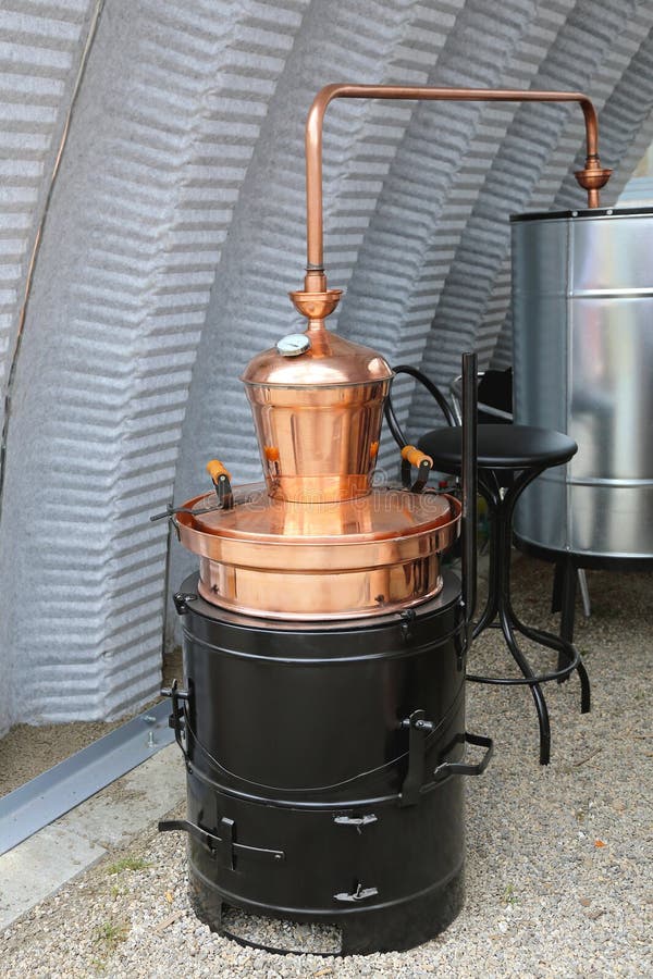 Copper Still Pot stock image. Image of vapor, condese - 70362089