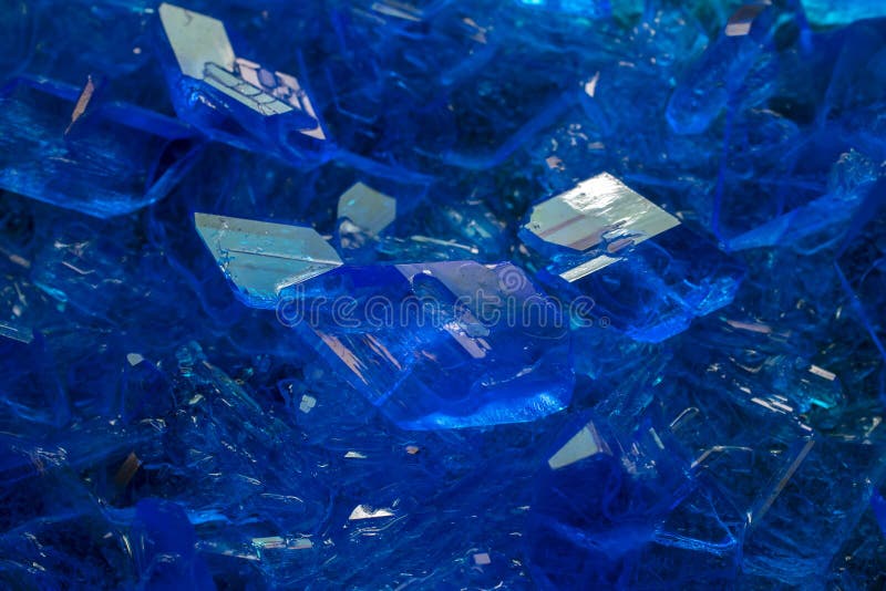 Copper Sulfate Crystals, Background or Texture Stock Illustration ...