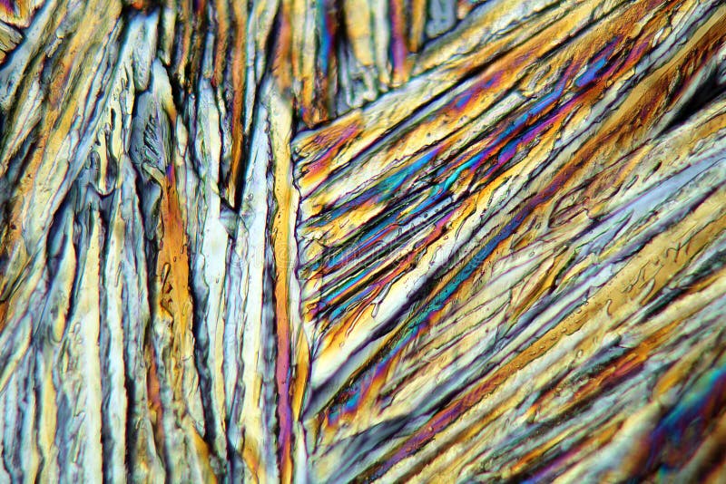 Copper Sulfate Under the Microscope Stock Photo - Image of ...