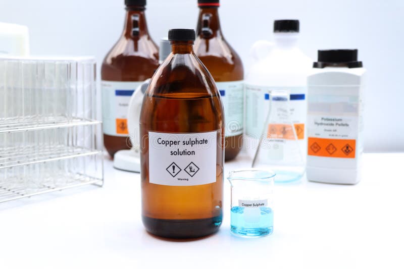 Copper Sulphate in Bottle , Chemical in the Laboratory and Industry ...