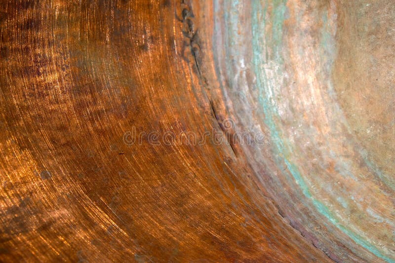 Copper Surface. Oxidation of Copper. Copy Space. Stock Image - Image of ...