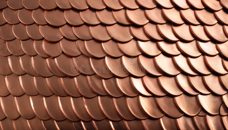 Copper Surface Resembling Fish Scales Stock Illustration - Illustration ...