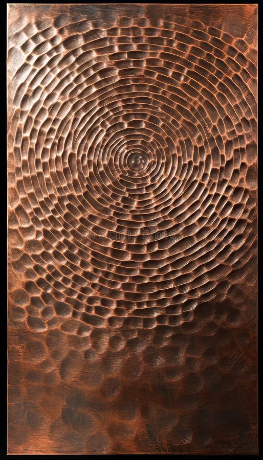 Copper Texture Background, Abstract Circular Pattern with Concentric ...