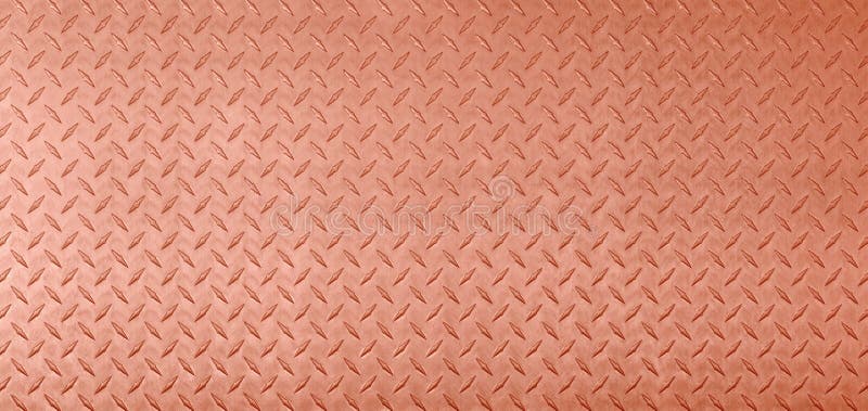 Copper Texture Plate with Diamond Print. Metal Sheet, Bronze Background ...