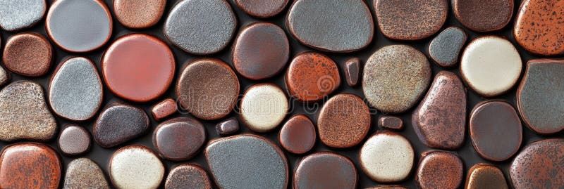 Copper Textured Pebble Pattern Abstract Background with Circular ...