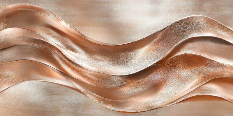 Copper Textures Wallpaper Featuring Silk-like Smooth Waves. a Warm and ...