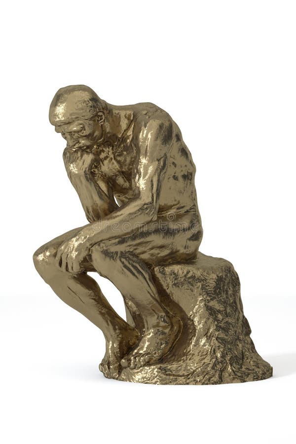 Rodin Thinker Statue Stock Illustrations – 72 Rodin Thinker Statue ...
