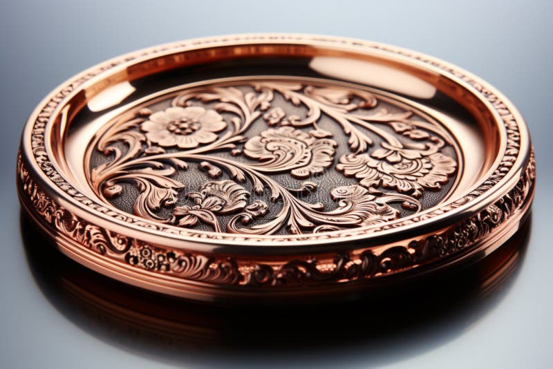 Copper Tray stock illustration. Illustration of tray - 308784527