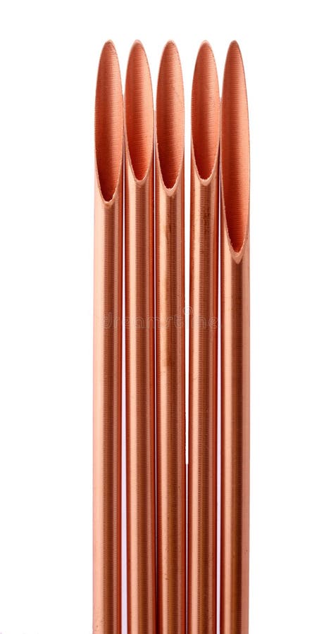 Copper Tube stock photo. Image of cliping, conditioner - 18026026
