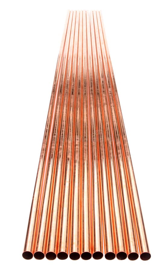 Copper Tube stock photo. Image of cliping, conditioner - 18026026